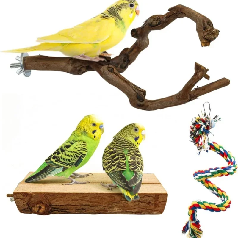 Acessórios Completo para Gaiola de Pássaro: Conjunto com Galho de ...