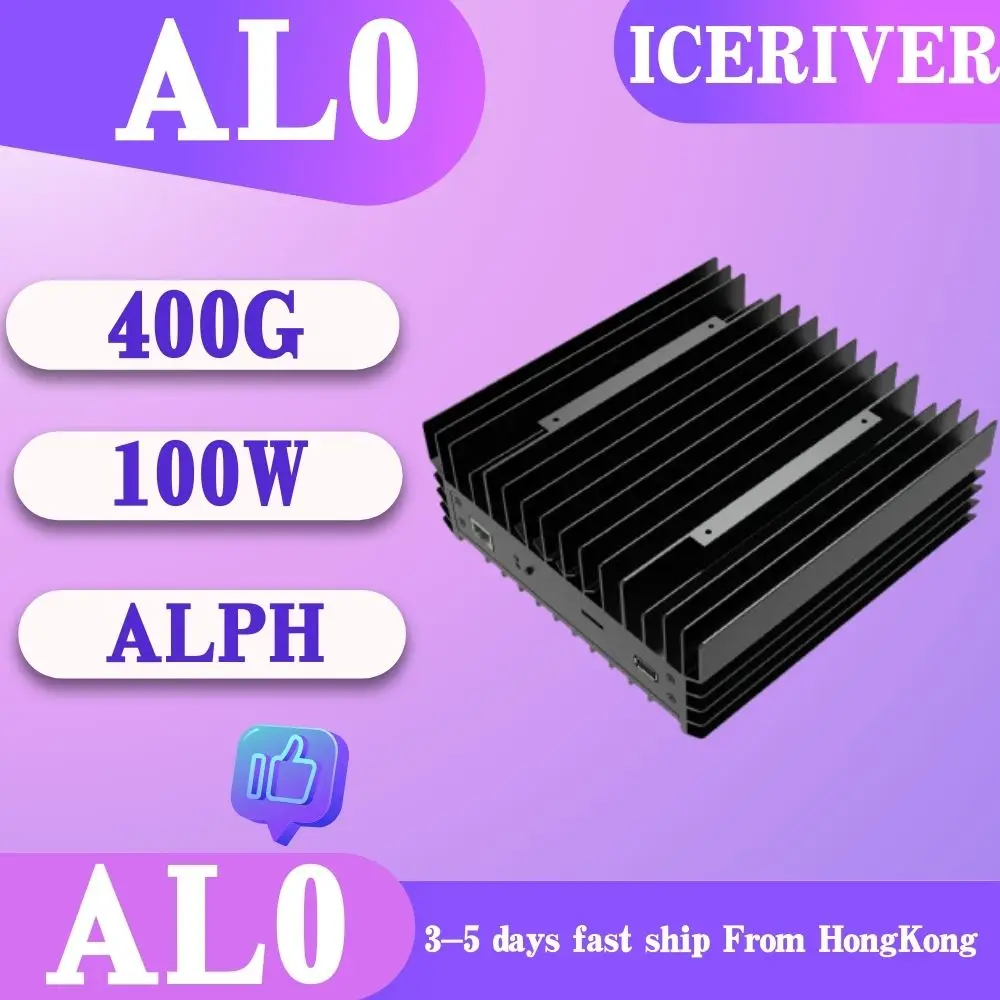 New-Stock-ICERIVER-AL0-ALPH-crypto-Miner-al0-400G-100W-Including ...