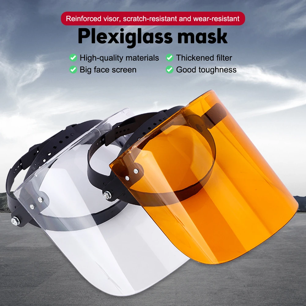 Adjustable Welding Protective Mask Plexiglass Mask Half Anti-splash ...