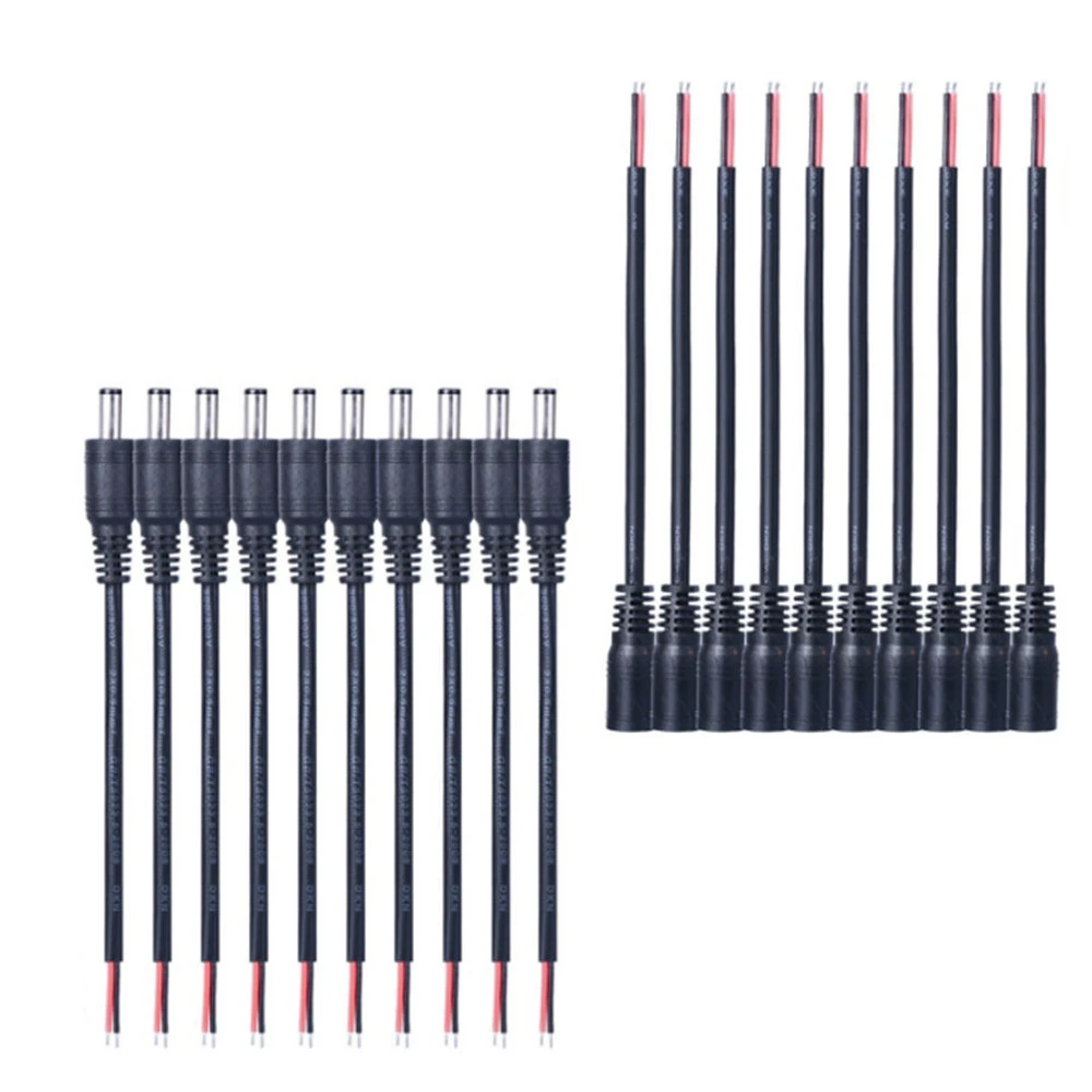 DC 12V Male Female Connector Cable 5.5mm*2.1mm Power Plug Wire 2PIN ...