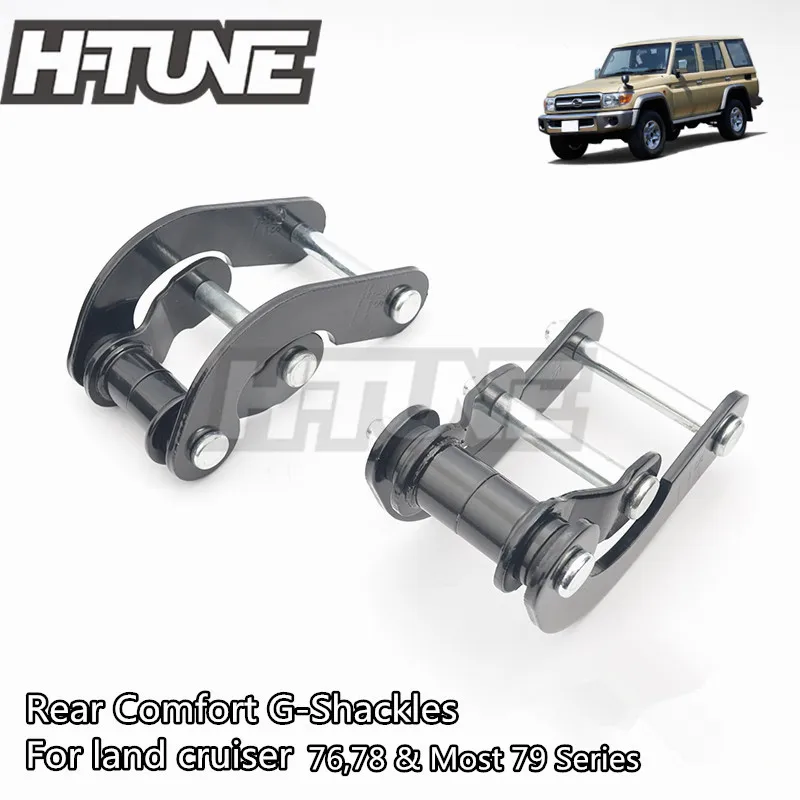 H-TUNE-4x4-Suspension-Spring-Rear-Comfort-G-Shackles-for-land-cruiser ...