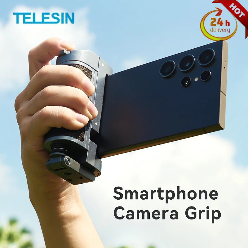 TELESIN-Phone-Camera-Grip-Handle-Holder-Bluetooth-Compatible-Remote ...