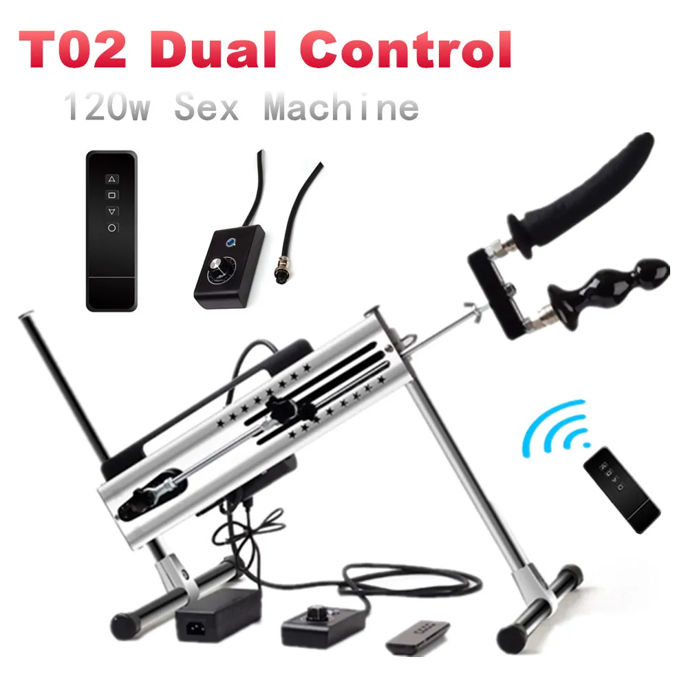 T02 Dual Control Sex Mahcine for Women Men Remote Control Vibrator Male ...