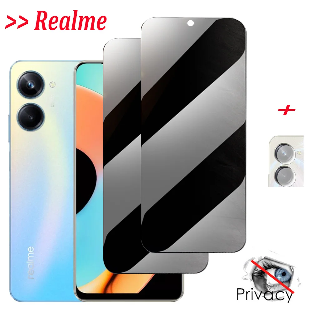 Privacy-Tempered-Glass-For-Realme-GT2-Pro-Screen-Protector-Realme-10 ...
