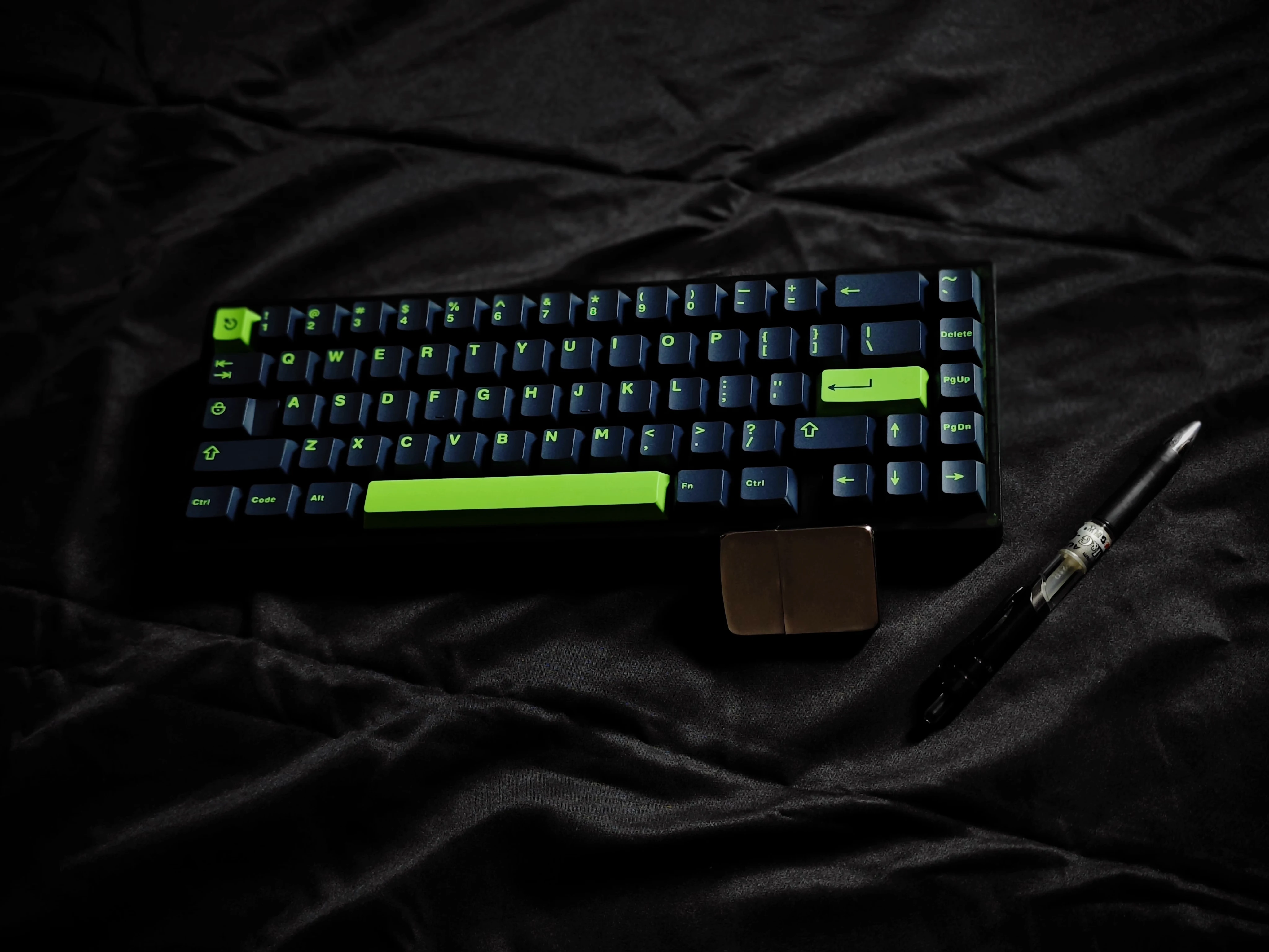 GMKY-Dark-Green-Keycaps-Cherry-Profile-DOUBLE-SHOT-ABS-FONT-PBT-Keycaps ...