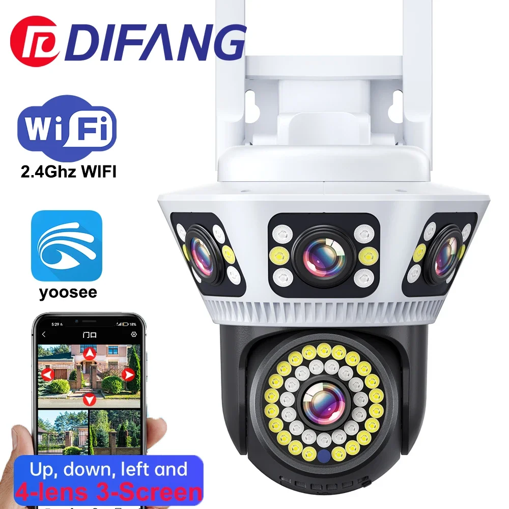 DIFANG-Outdoor-Waterproof-Triple-Screen-WiFi-Security-Camera-Two-Way ...