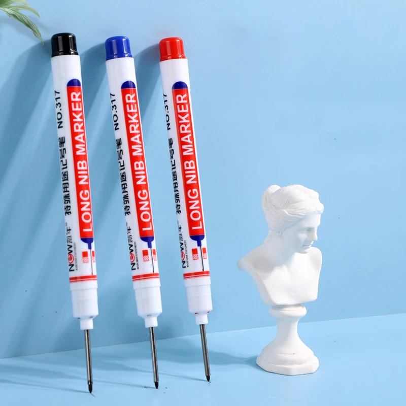 20mm Deep Hole Long Nib Multi-Purpose Marker Pens Waterproof Mechanical ...