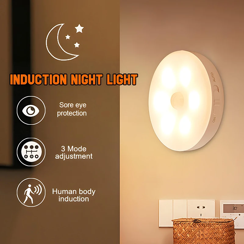 LED-Intelligent-Human-Induction-Night-Lamp-USB-Rechargeable-Emergency ...