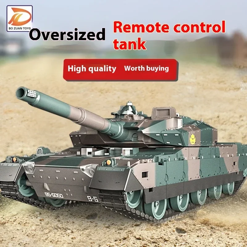 Oversized-Rc-Tank-Toy-Battle-Ready-With-Firing-Cannon-Rechargeable-All ...