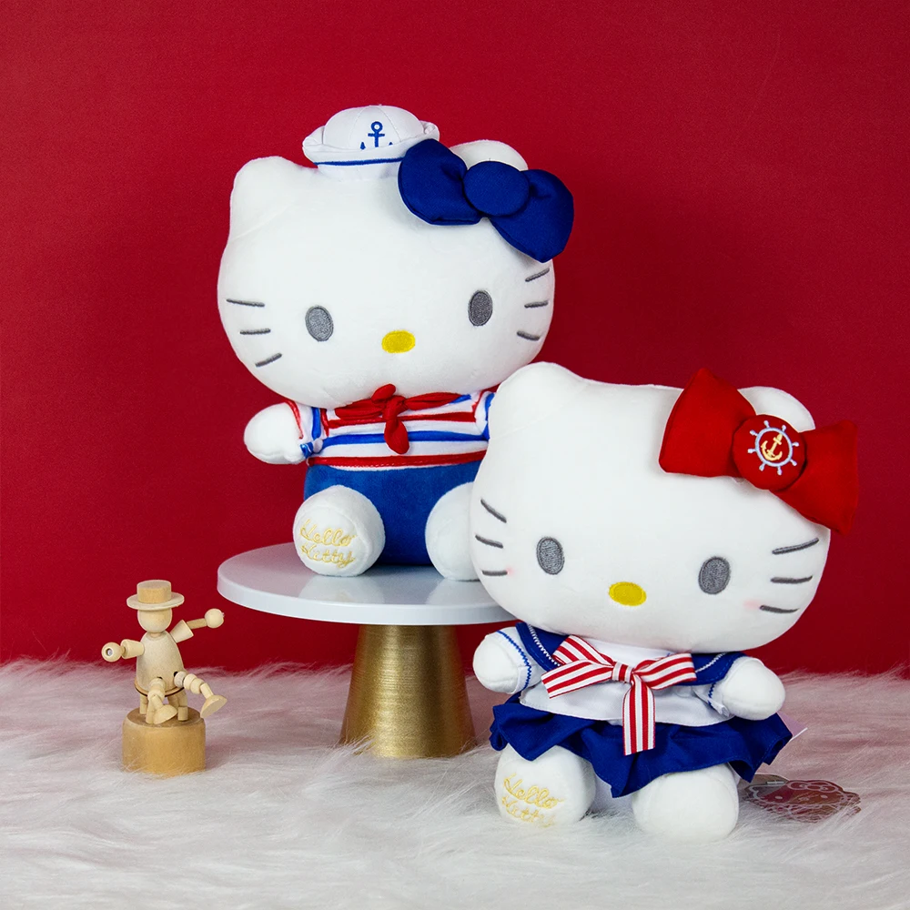 Cartoon Hello Kitty Navy Soft Stuffed Plush Kawaii Toy - KawaiiMerch.com