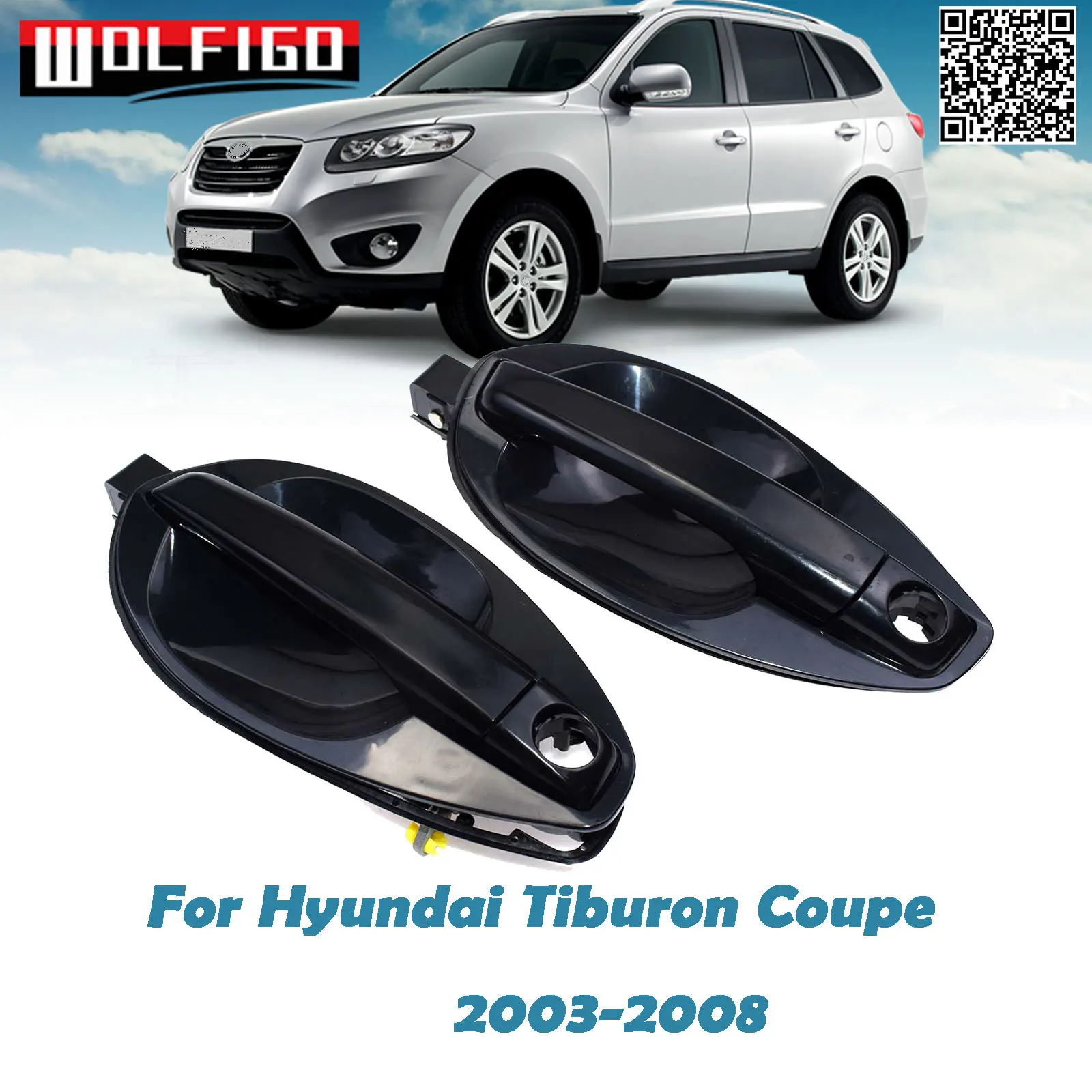 Manija-de-puerta-Exterior-para-Hyundai-Tiburon-Coupe-accesorio-de-color ...