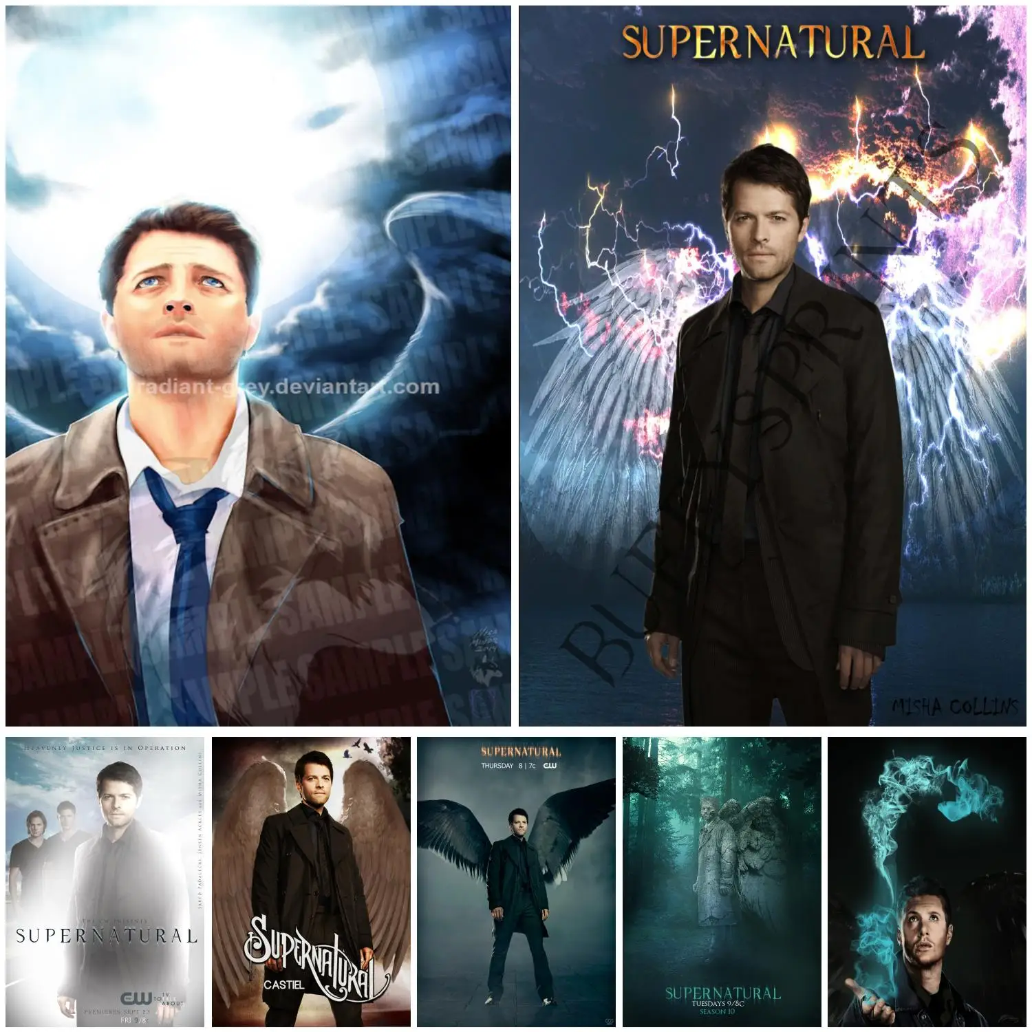 Supernatural Wallpaper Castiel Dean Sam
