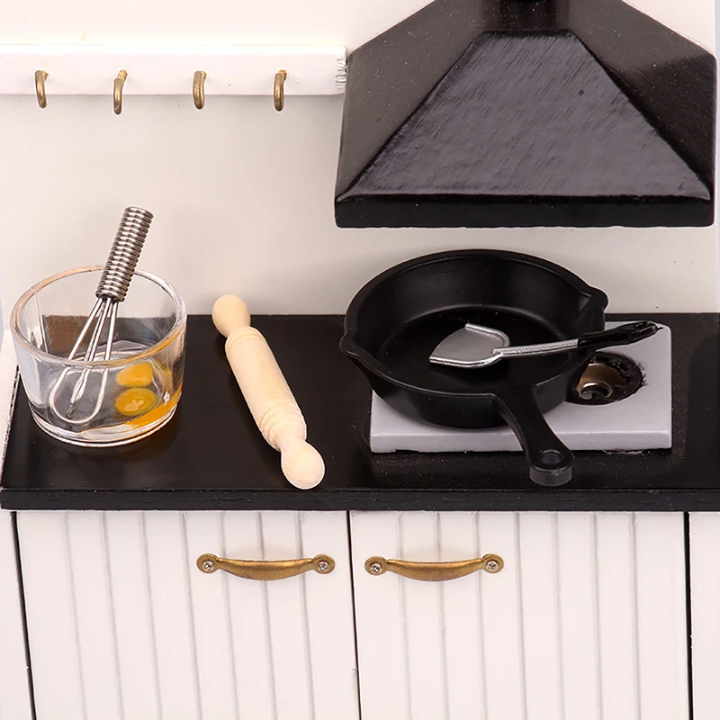 1Set-1-12-Dollhouse-Miniature-Kitchenware-Pan-Rolling-Pin-Spatula-Egg ...
