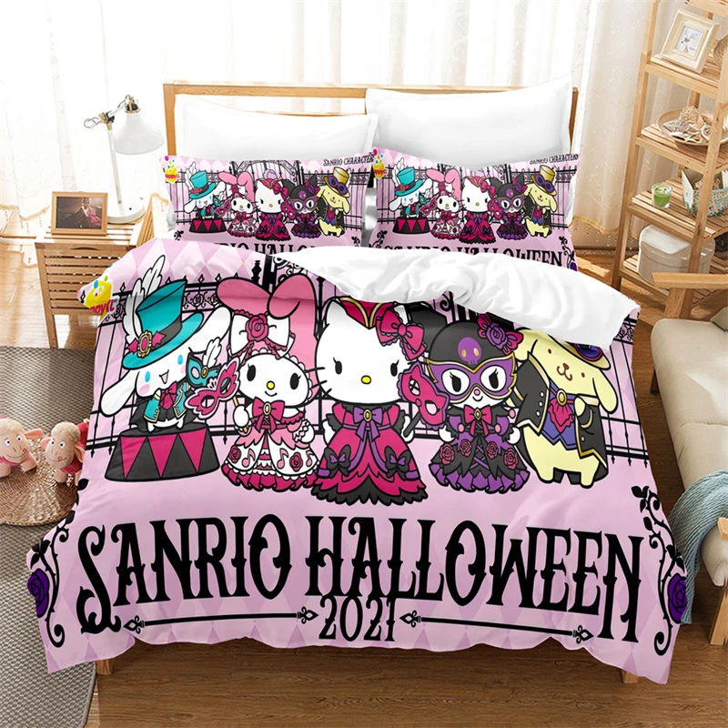 Duvet-Cover-Cartoon-Style-Digital-Printing-Hello-Kitty-Pudding-Dog ...