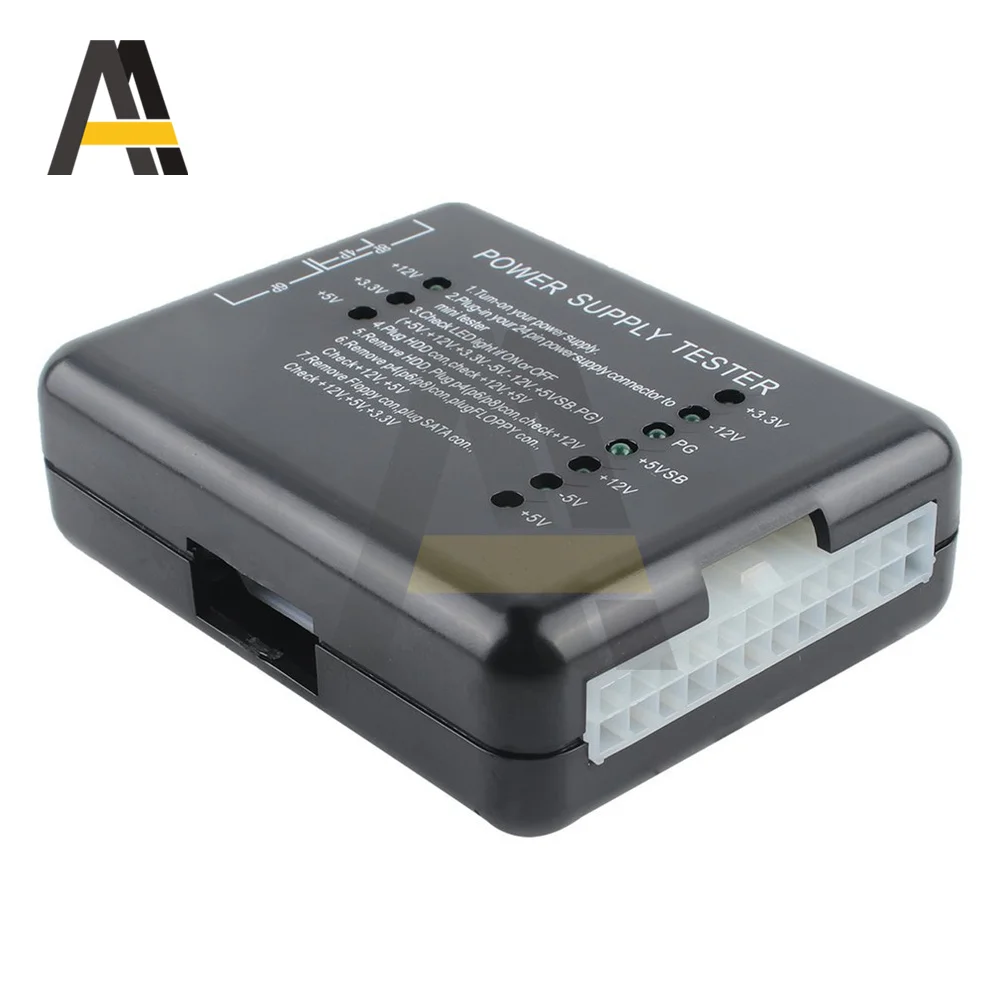 Power-Supply-Tester-Checker-LED-20-24-Pin-for-PSU-ATX-SATA-HDD-Tester ...