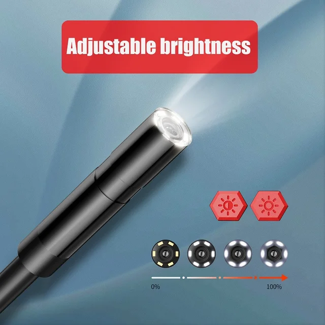 100 Méteres Kábel 2,4 ‘ Ips Képernyő Ipari Endoszkóp Kamera Hd1080P 8 ...