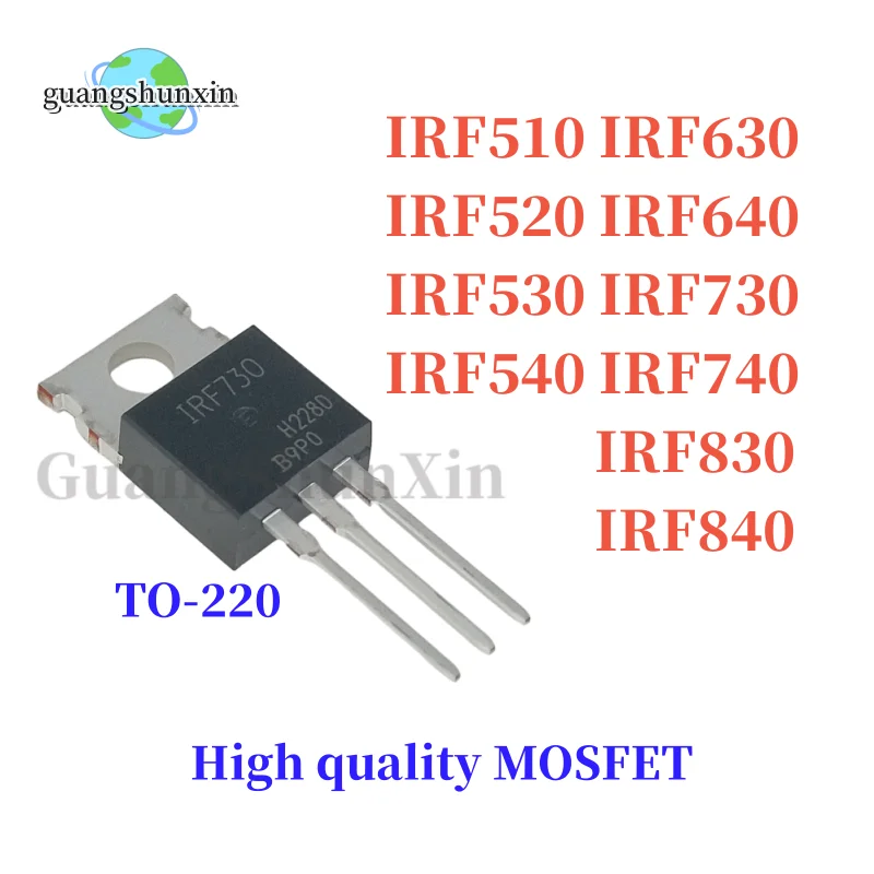 10PCS-IRF840-IRF840PBF-IRF510N-IRF520N-IRF530N-IRF540N-IRF630N-IRF640N ...