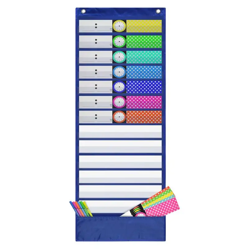 Pocket-Chart-For-Classroom-Class-Schedule-For-Kindergarten-Class ...