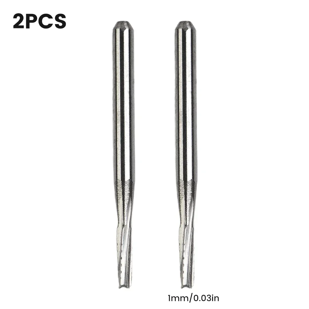 1-2PCS-1mm-Carbide-Drill-Bit-Tapered-Car-Glass-Drill-Bits-For ...