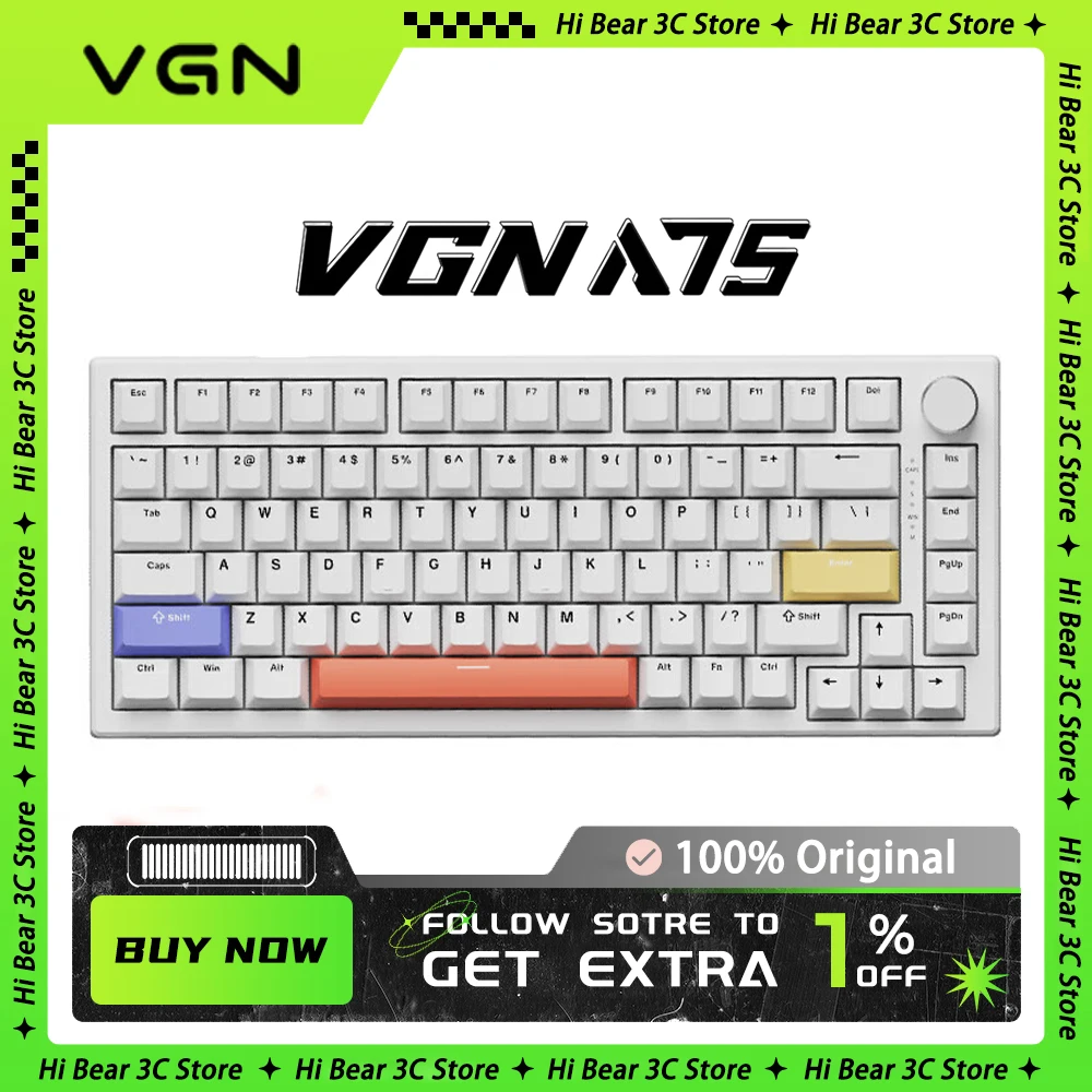 VGN-A75-Magnetic-Switch-Mechanical-Keyboard-RT-Wired-Gaming-Keyboard-Low-Delay-Gasket-Hot-Swap ...