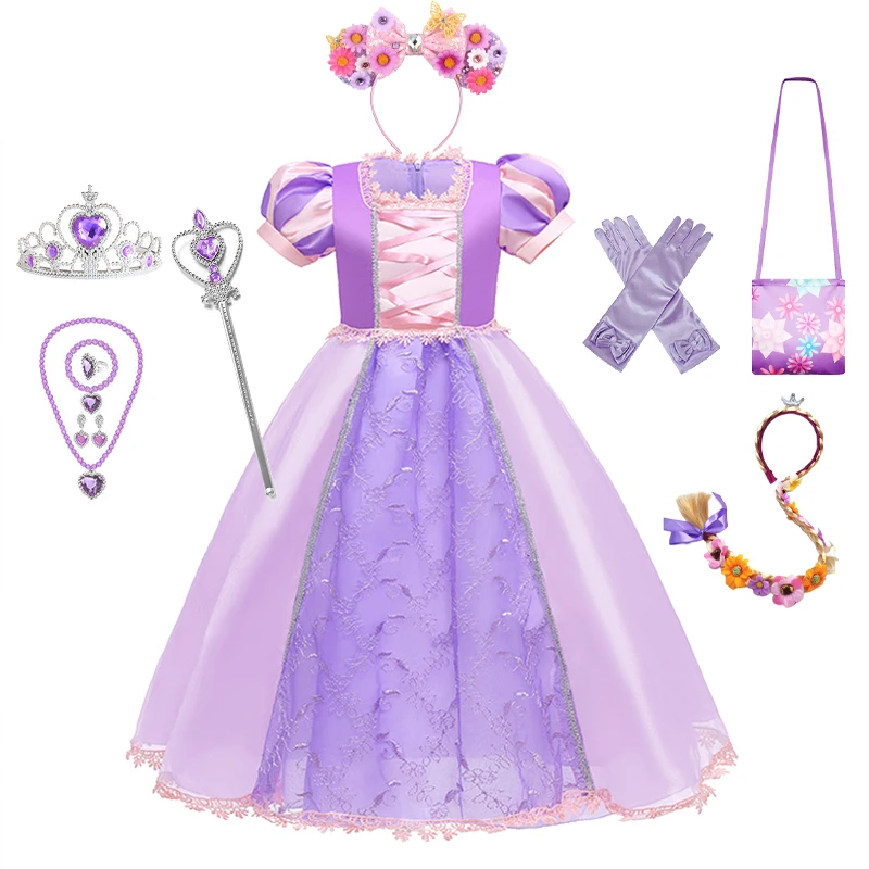 Girl-Rapunzel-Princess-Dress-for-Children-Birthday-Carnival-Halloween ...