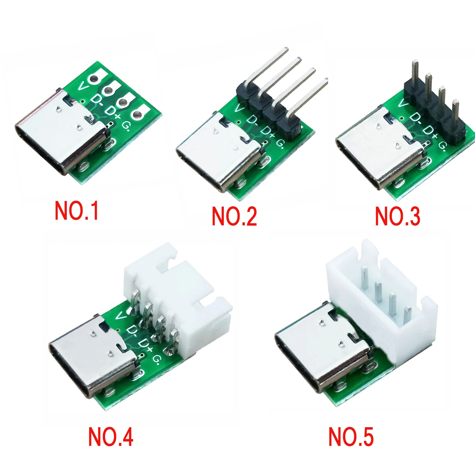 1-10PCS-USB-TYPE-C-to-DIP-PCB-Connector-Pinboard-Test-Board-Solder ...