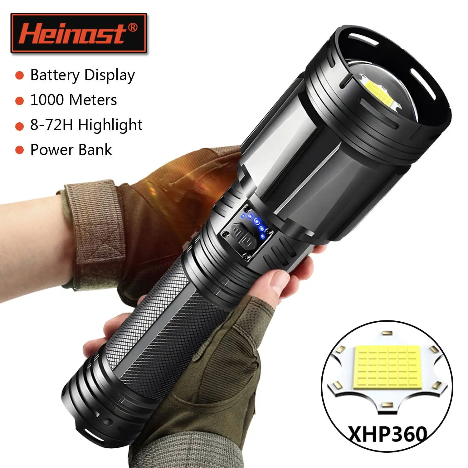 XHP360-High-Power-Led-Flashlight-15000LM-Powerful-Tactical-Torch ...