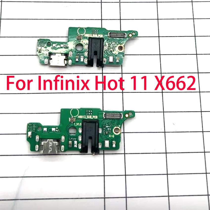For Infinix Hot 11 X662 USB Charging Port Dock Connector Board Flex ...