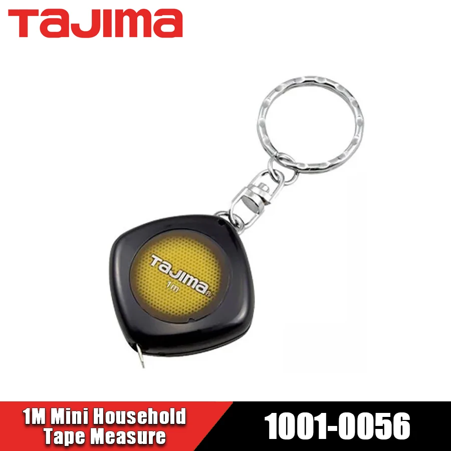 Tajima 1/2/3M Mini Household Tape Measure with Key Ring Ruler-Width 6mm ...