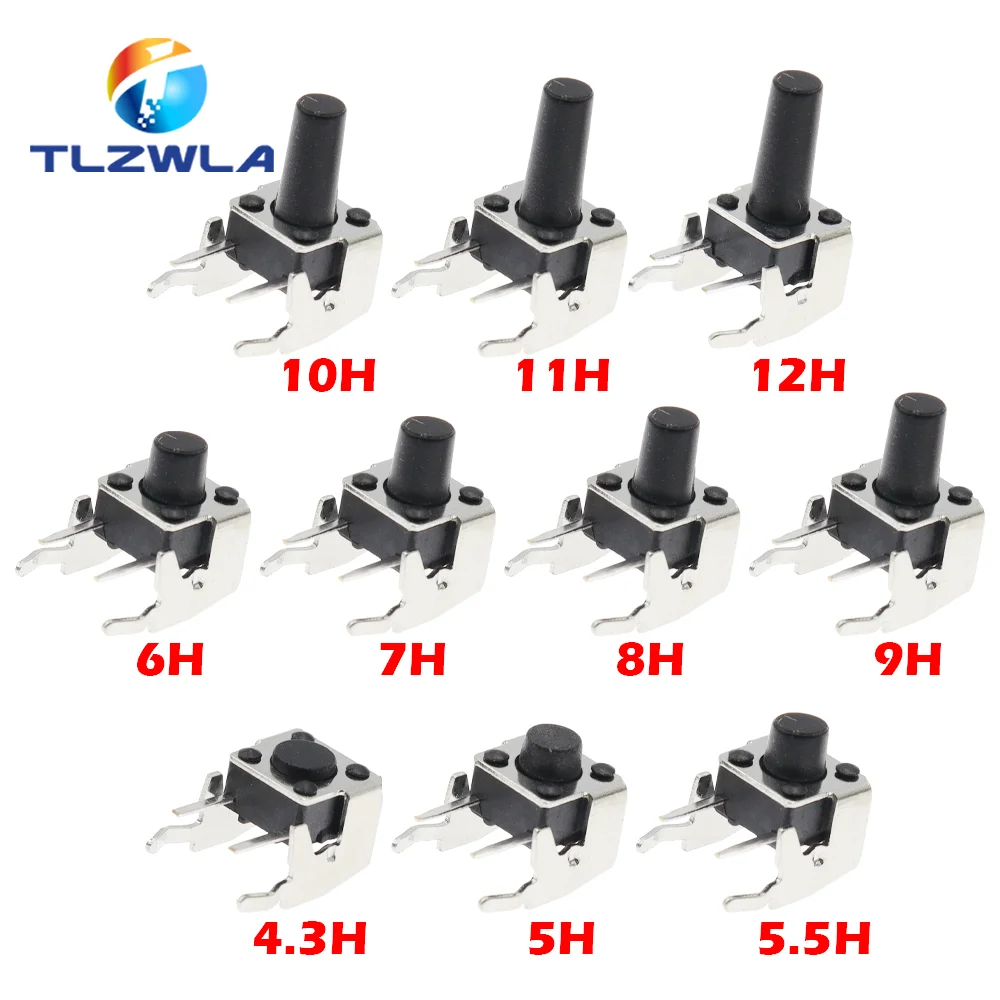 20Pcs-6x6-PCB-Momentary-Tactile-Tact-Push-Button-4-Pin-Self-reset ...