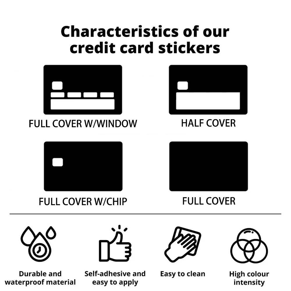 EBT Card Personalization STICKER WORKSHOP Credit Card Stickers - Bubble ...