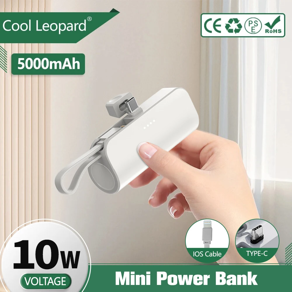 Mini-Power-Bank-2-In1-Built-in-Cable-5000mAh-PowerBank-Plug-Play ...