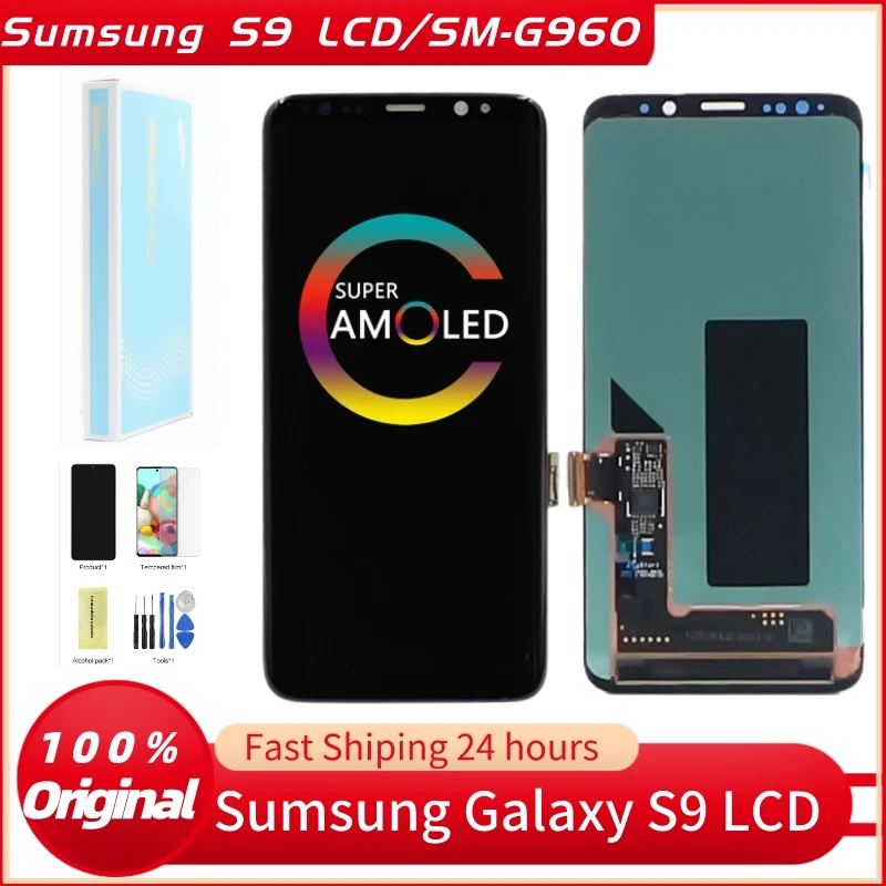 5-8-Original-Super-AMOLED-S9-LCD-For-Samsung-Galaxy-S9-SM-G960-G960F-DS ...