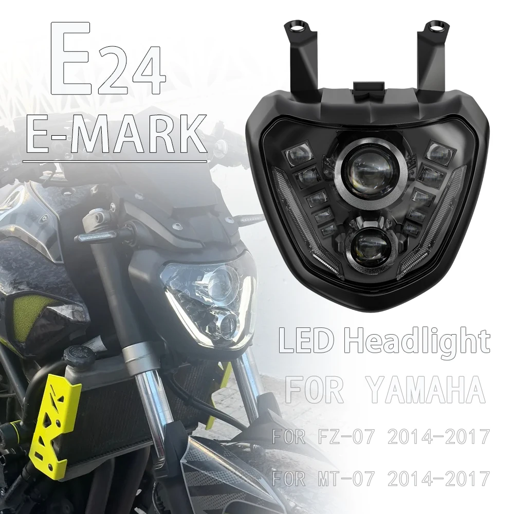 LED Headlight Headlamp For Yamaha MT-07 MT07 MT 07 FZ-07 FZ07 2014 2015 ...