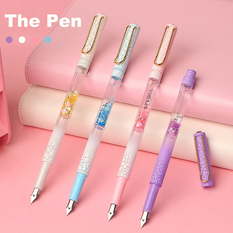 1 Pcs Quicksand Fountain Pen Nib Posture Correction Inking Pens For ...