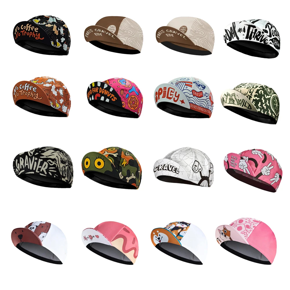 Men-and-Women-Cycling-Hat-Funny-Road-Bicycle-Cap-Colorful-Bike-Headwear ...