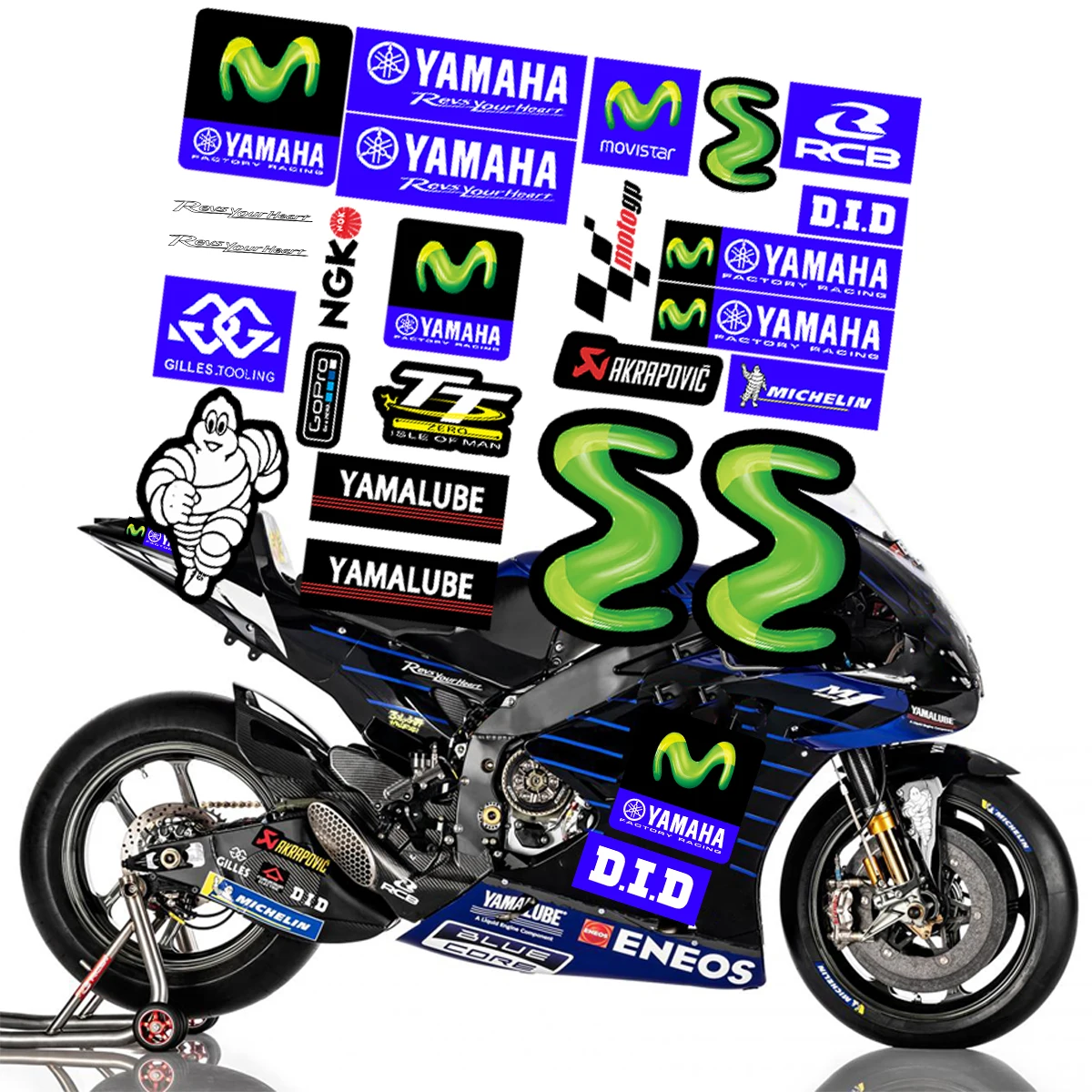 Vinyl-Reflektierende-Yamaha-Aufkleber-Motorrad-Logo-Yzf-R1-R3-R6-R15 ...