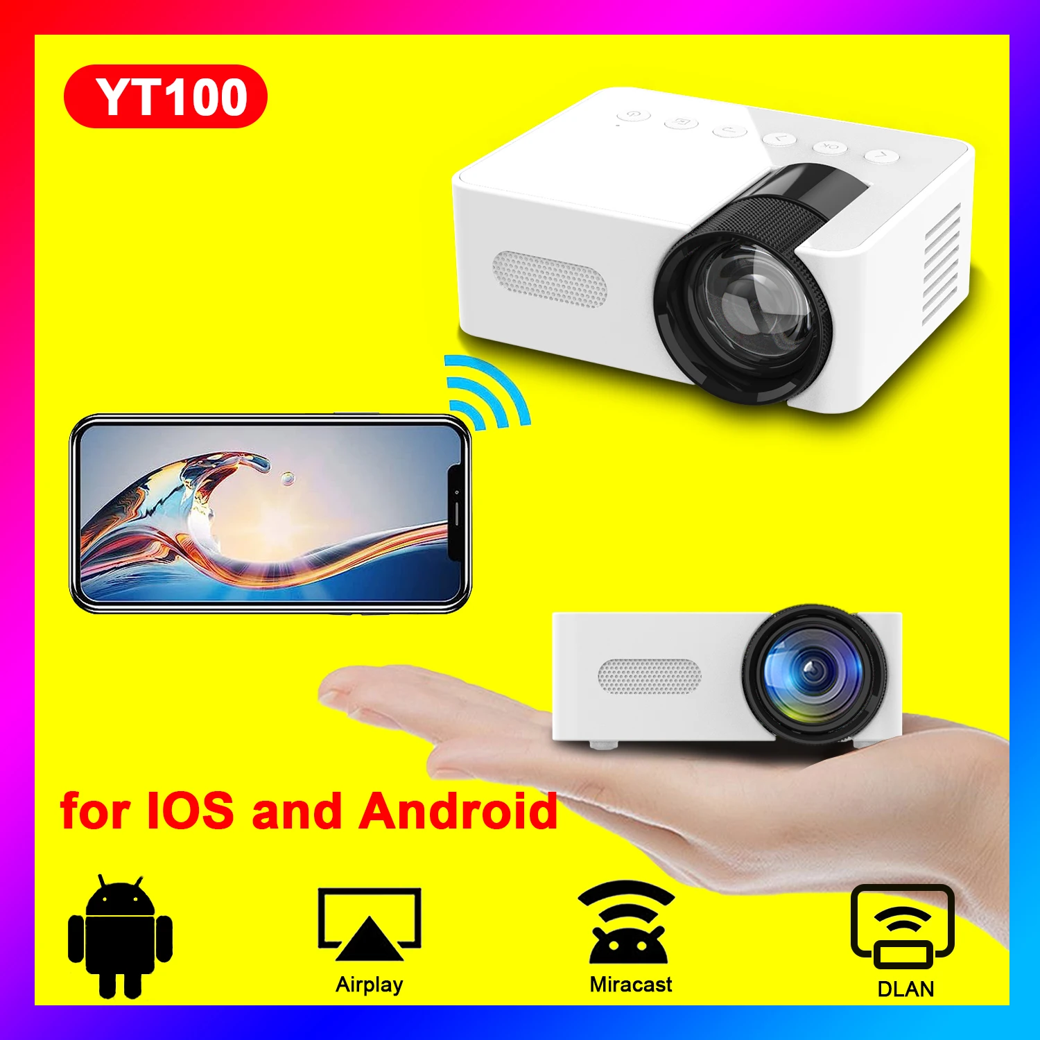 YT100-MINI-Projector-Home-Cinema-Theater-Portable-3D-LED-Video ...