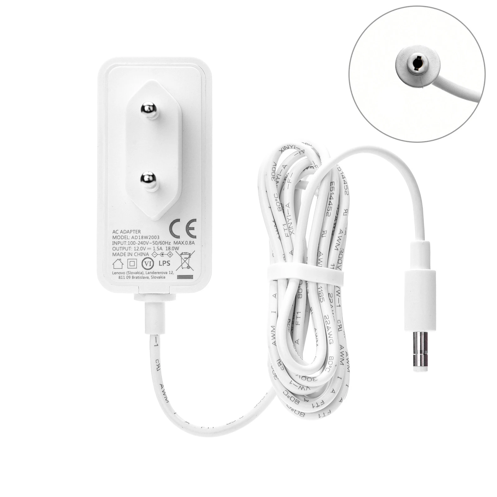 Lenovo Smart Clock Ac Adapter | Lenovo Smart Clock 2 Adapter | 12v 1.5a ...