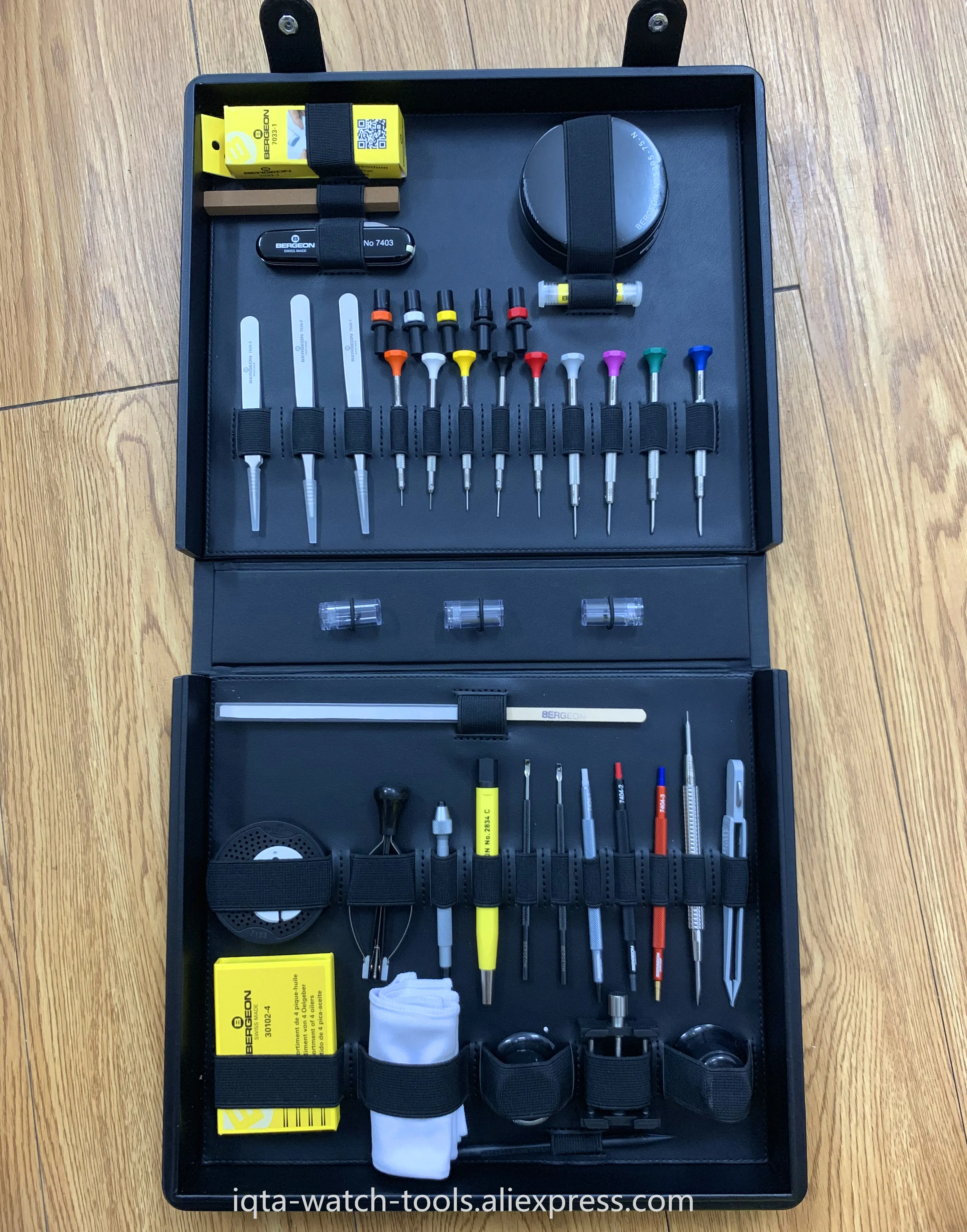 Kit-de-herramientas-para-relojer-a-Servicio-postventa-estuche-de-cuero ...