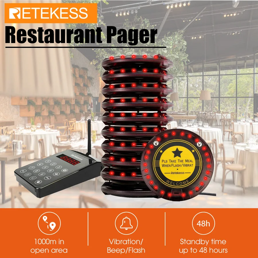 Retekess-TD103-Restaurant-Pager-Waiter-Calling-System-With-10-Pager ...