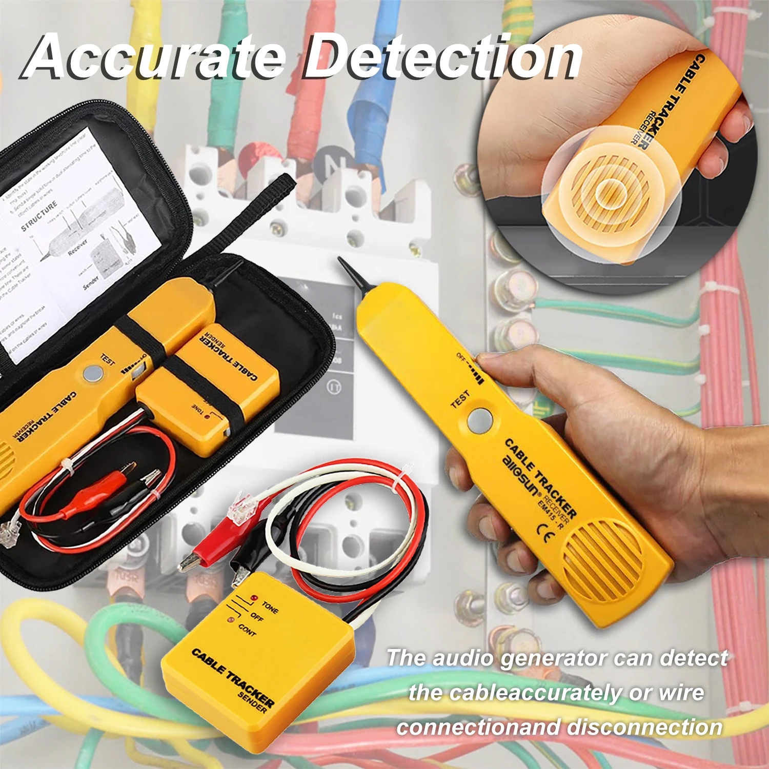 Probador-de-circuito-rastreador-de-cables-con-generador-de-tono-y-Kit ...