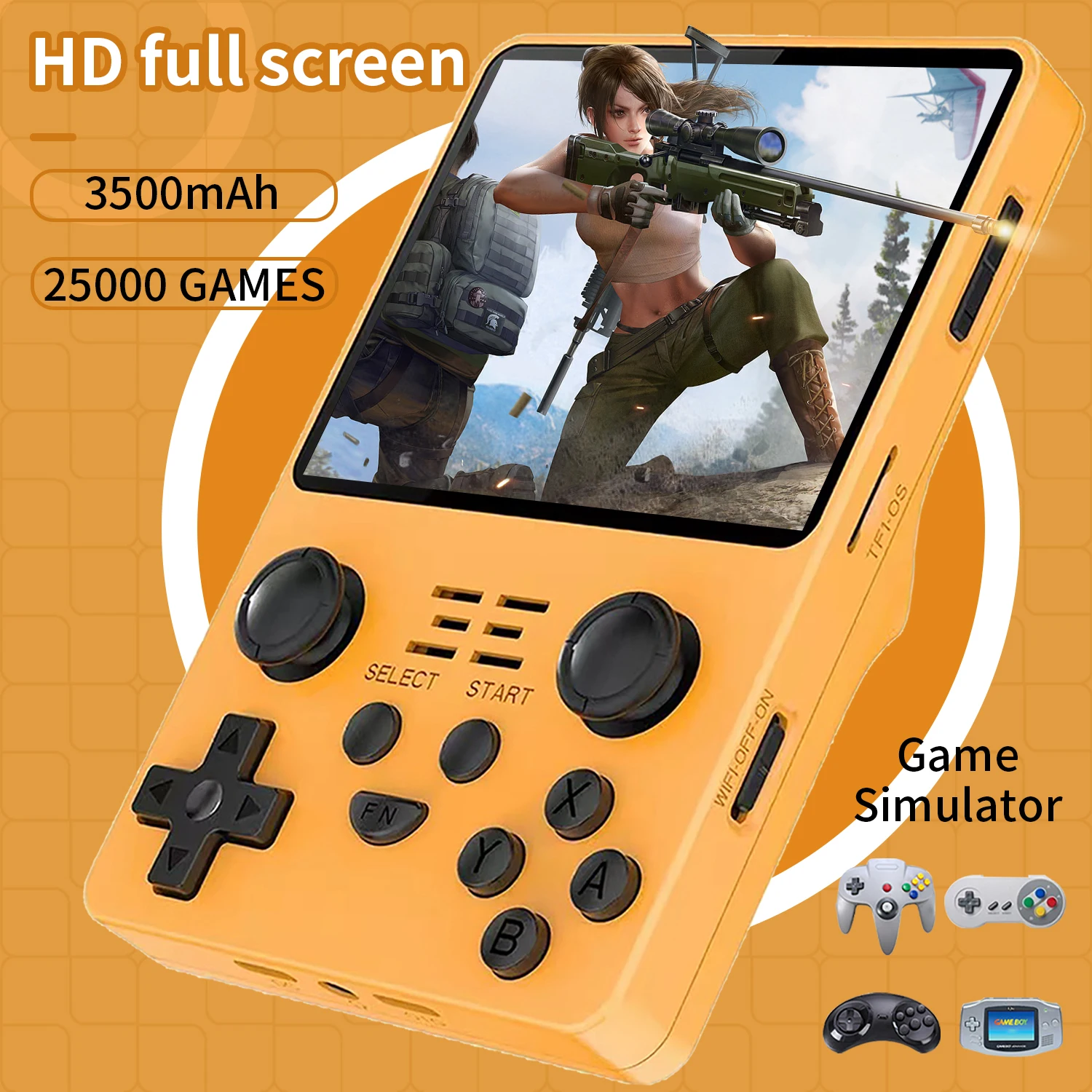 Retro Draagbare Mini Handheld Video Game Console 3.5-Inch Kleuren Lcd ...