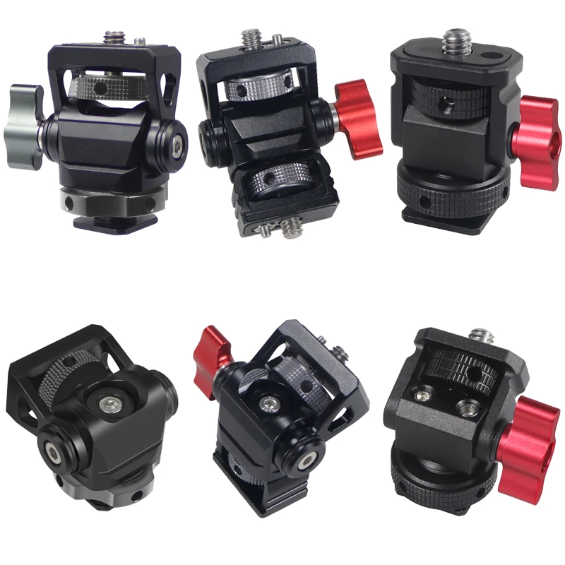 360 Swivel Monitor Holder EVF Mount Adjustable Quick Release Cold Shoe ...