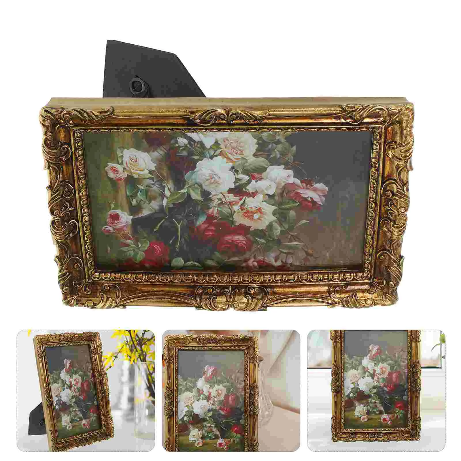 Display Photo Frame European Style Retro Picture Resin Desk Props ...