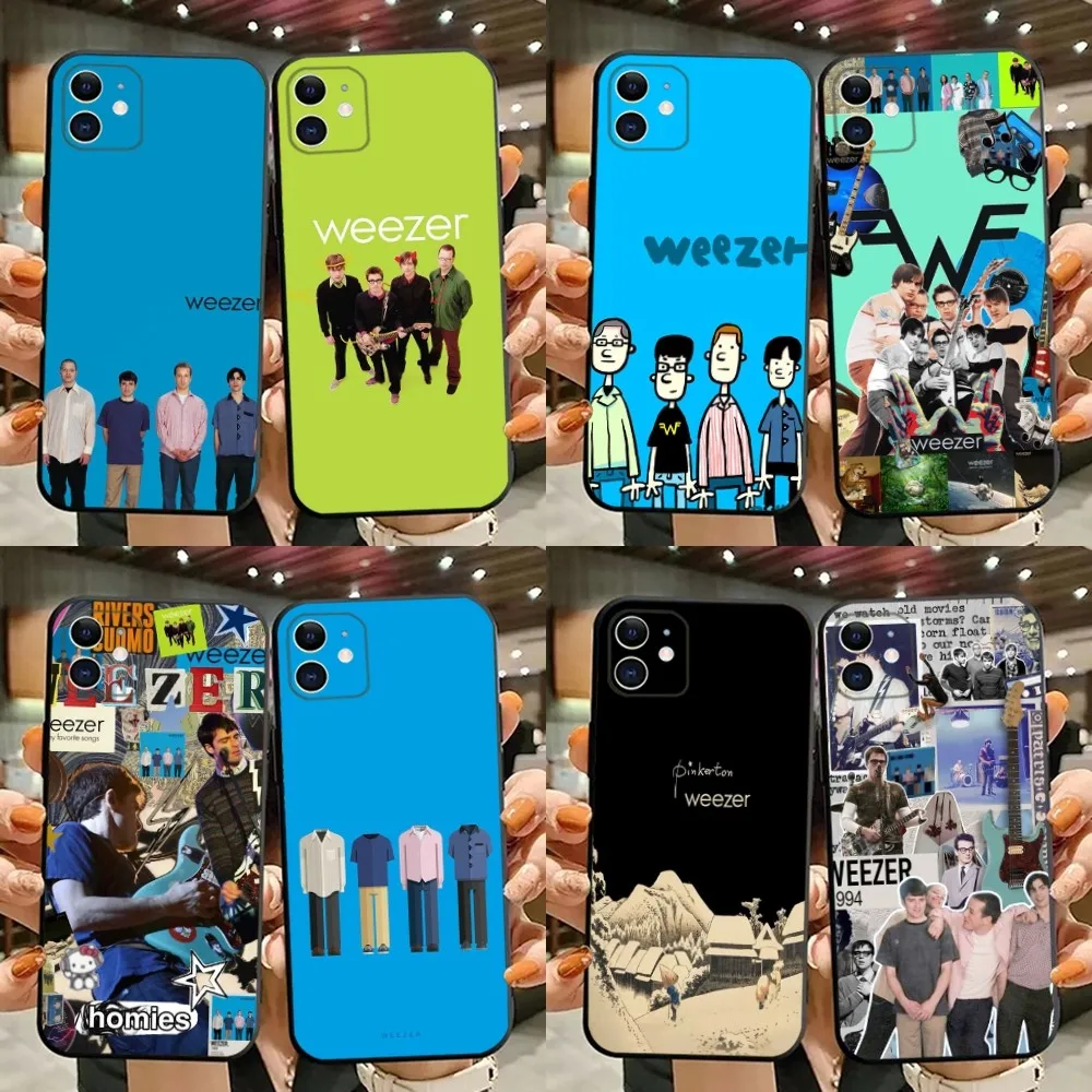 Band W-Weezer Phone Case For iPhone 15,14,13,12,11,Plus,Pro Max,XS,X,XR ...