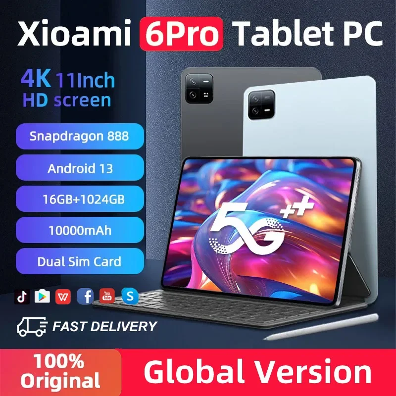 2024-versi-n-Global-Pad-6-Pro-Tablet-Android-13-Snapdragon-888-16GB-1TB ...
