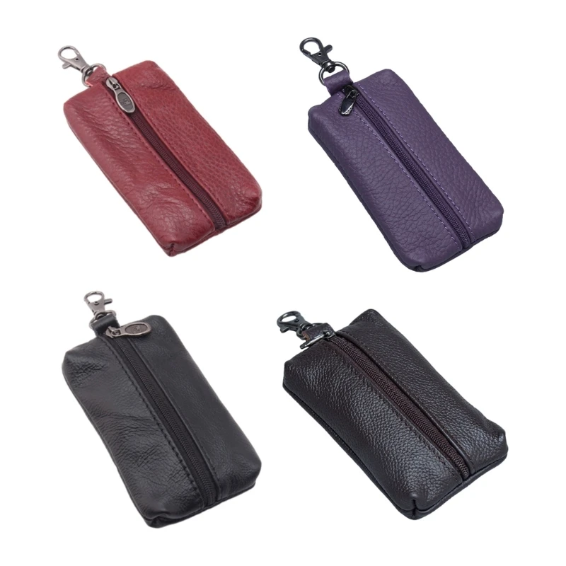 Trendy-Faux-Leather-Key-Holder-Wallet-Case-Keychain-Cover-for-Car-Keys ...