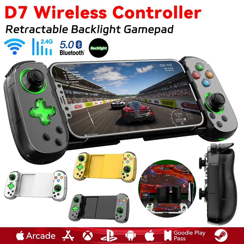 D7-Stretchable-Joystick-Game-Controller-Gamepad-Supports-Six-Axis-Android-Phones-Bluetooth ...