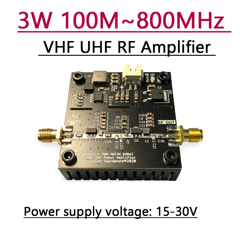0-5-800MHZ-36db-4W-VHF-UHF-RF-power-Amplifier-for-Ham-Radio-HF-FM ...